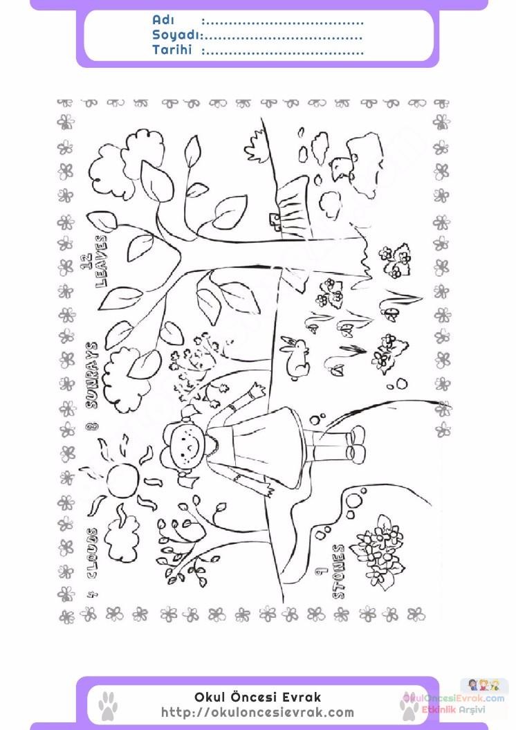 çocuklar-için-mevsimler-ilkbahar-mevsimi-boyama-sayfası-4 | preschool ...