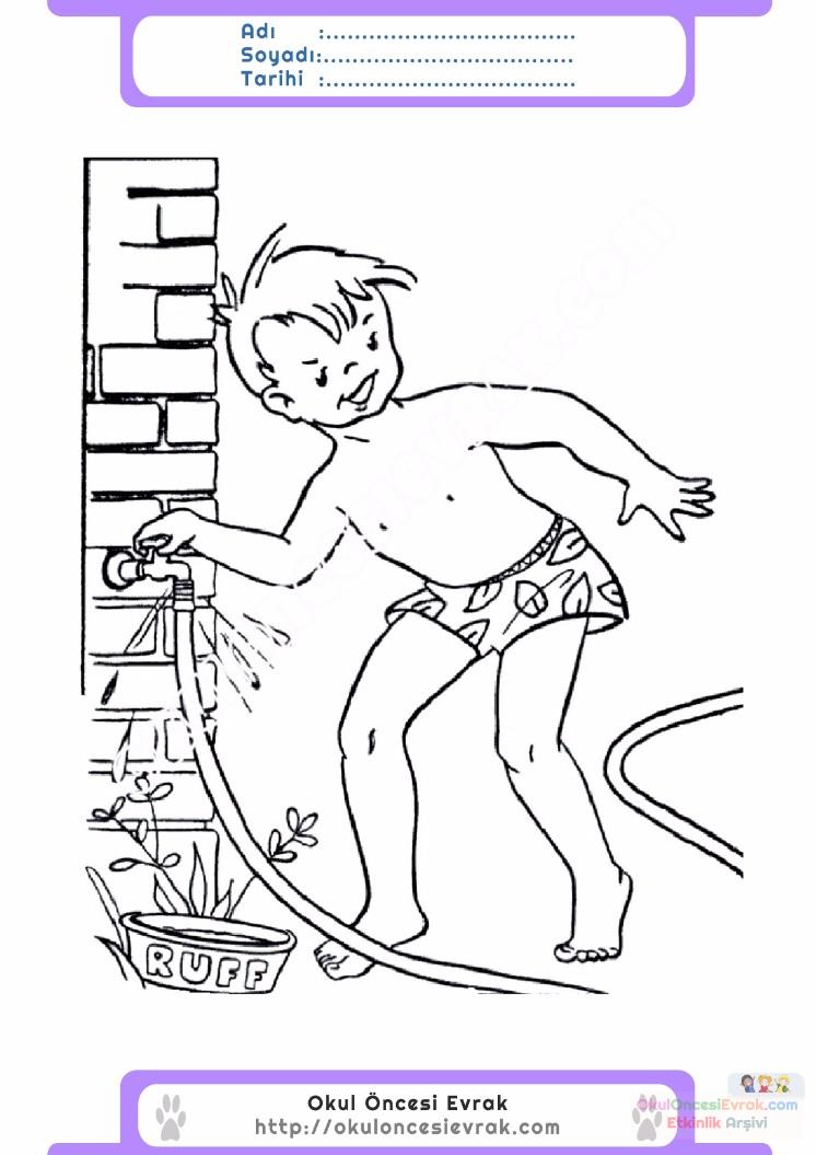 çocuklar-için-mevsimler-Yaz-mevsimi-boyama-sayfası-41 | preschool activity