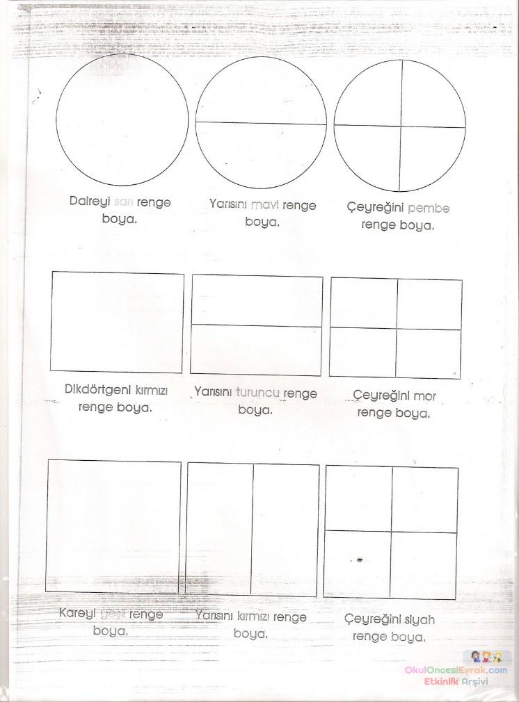 geometrik şekiler | preschool activity