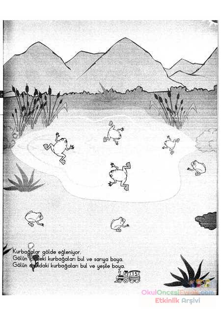 kurbaga resmi | preschool activity
