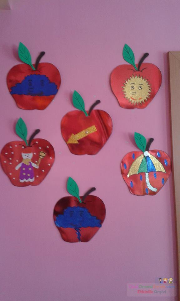 okul öncesınde kağit işler, duvar süsü ,davetiye kartları ,suluboya ...